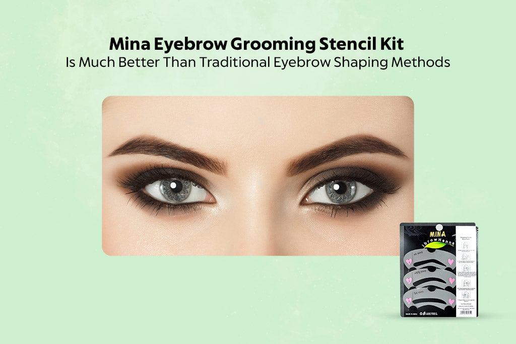 Mina Eyebrow Grooming Stencil Kit Is Much Better Than Traditional Eyeb ...